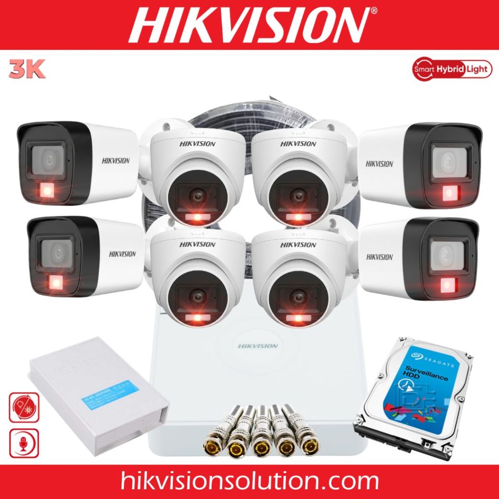 Hikvision 3K Smart Motion Light Audio 8 Camera Self Installation ...